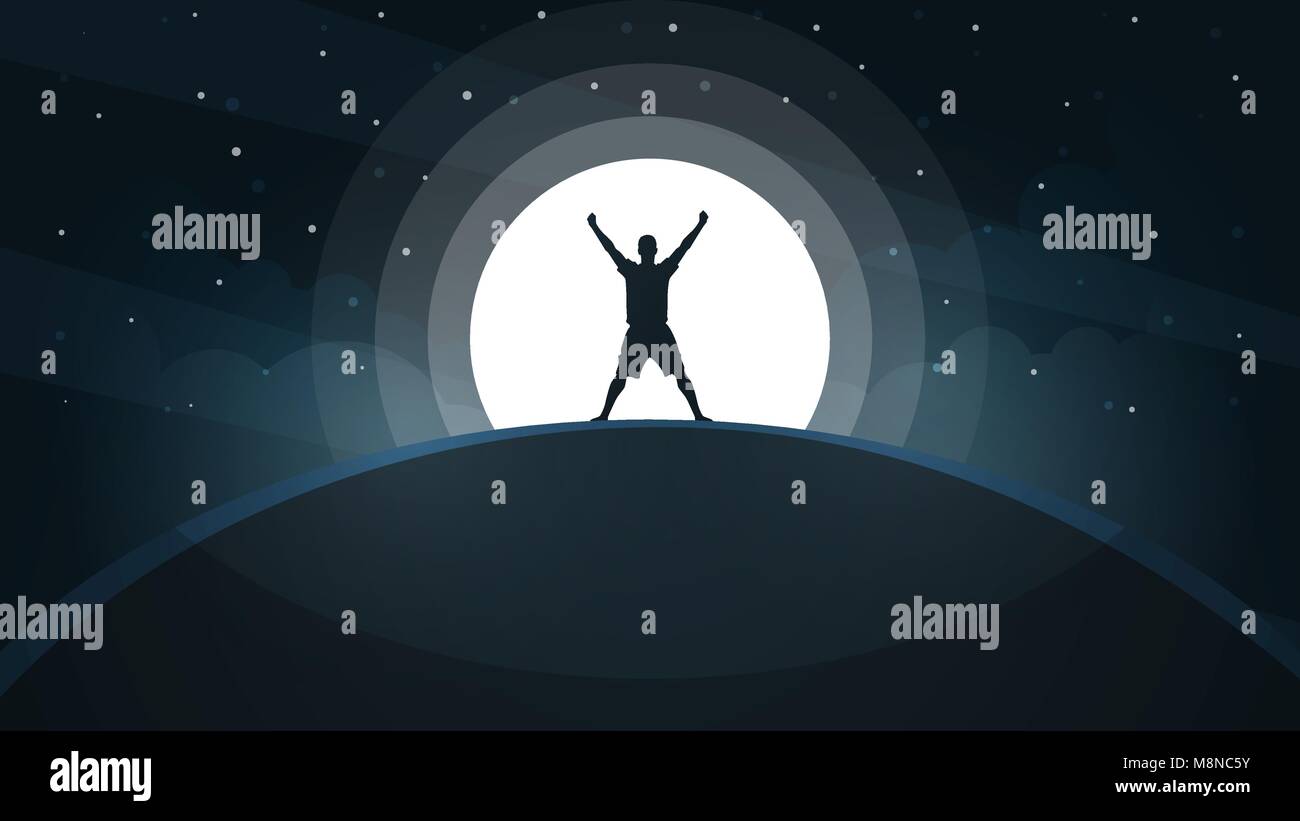 Free man illustration. Cartoon paper landscape Stock Vector Image & Art ...