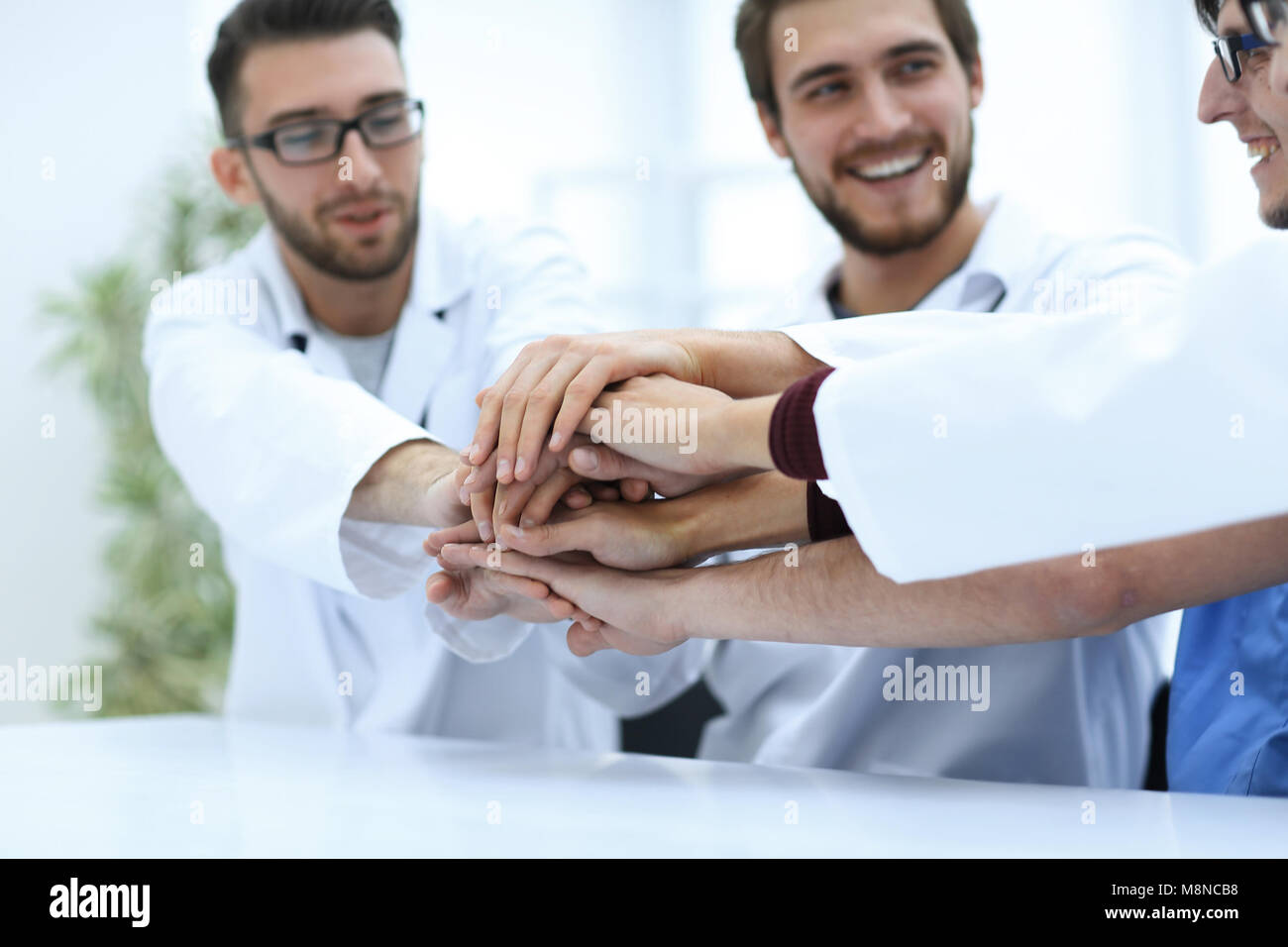 closeup.successful medical team Stock Photo - Alamy