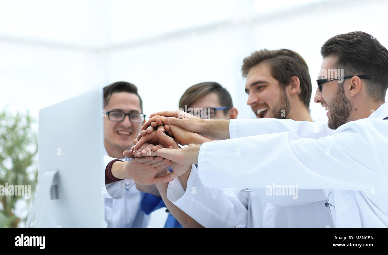 medical team showing their success Stock Photo - Alamy