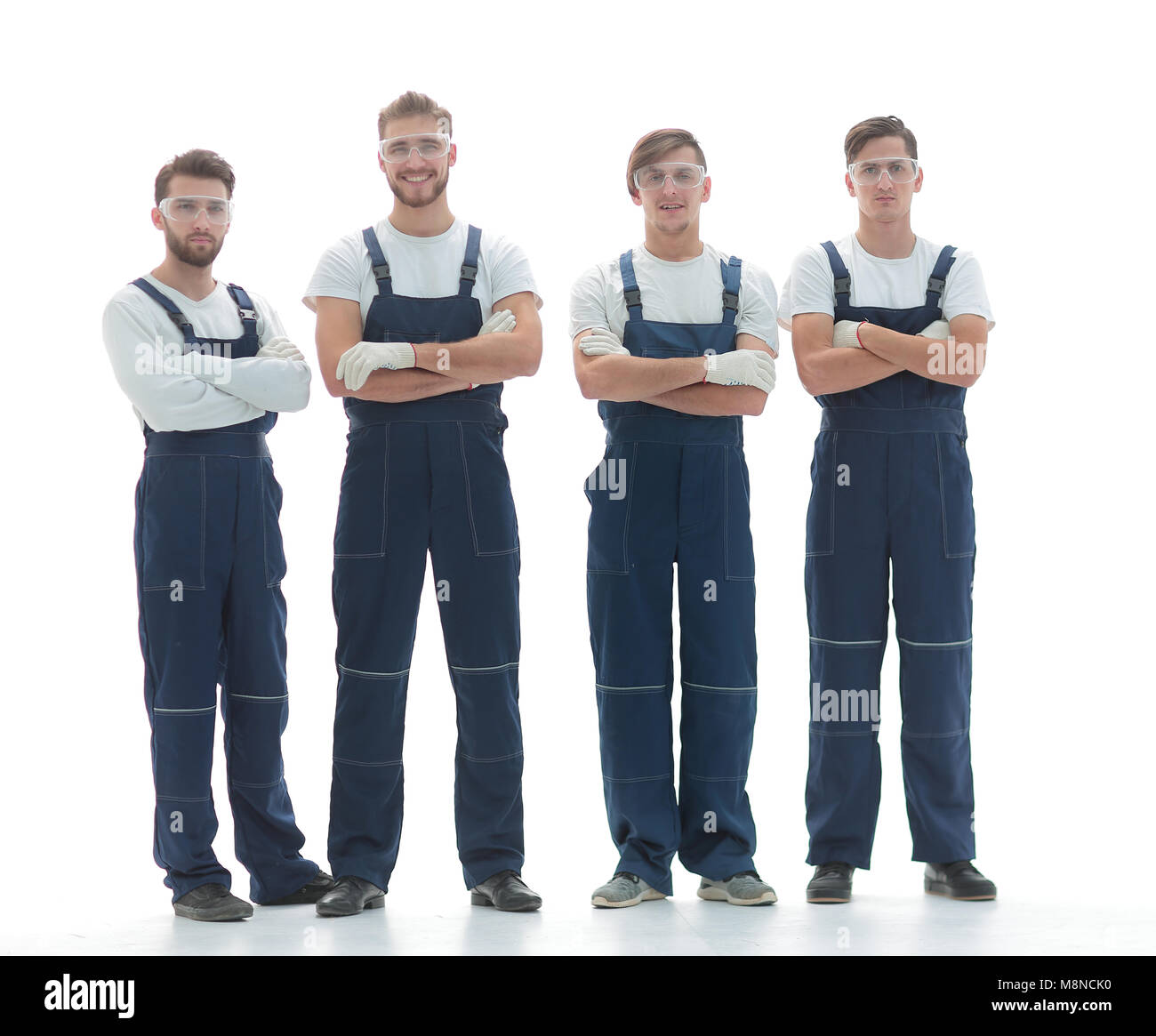 professional team of industrial workers Stock Photo - Alamy