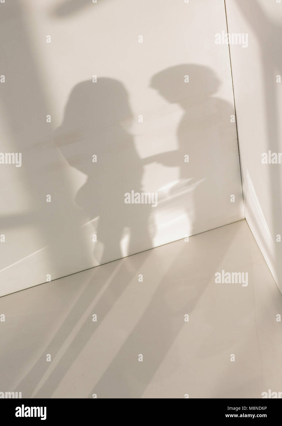 white room with dim shadow couples.background Stock Photo - Alamy