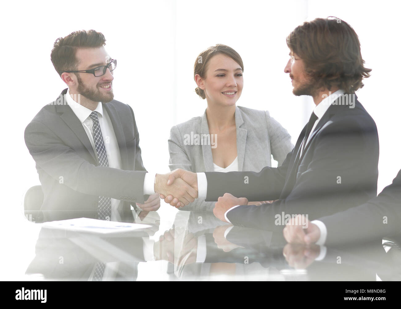 handshake of business partners.business background Stock Photo - Alamy