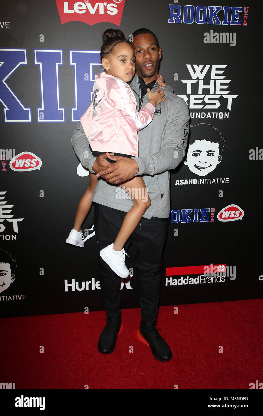 ROOKIE USA Fashion Show Featuring: Victor Cruz, Kennedy Cruz Where: Los ...