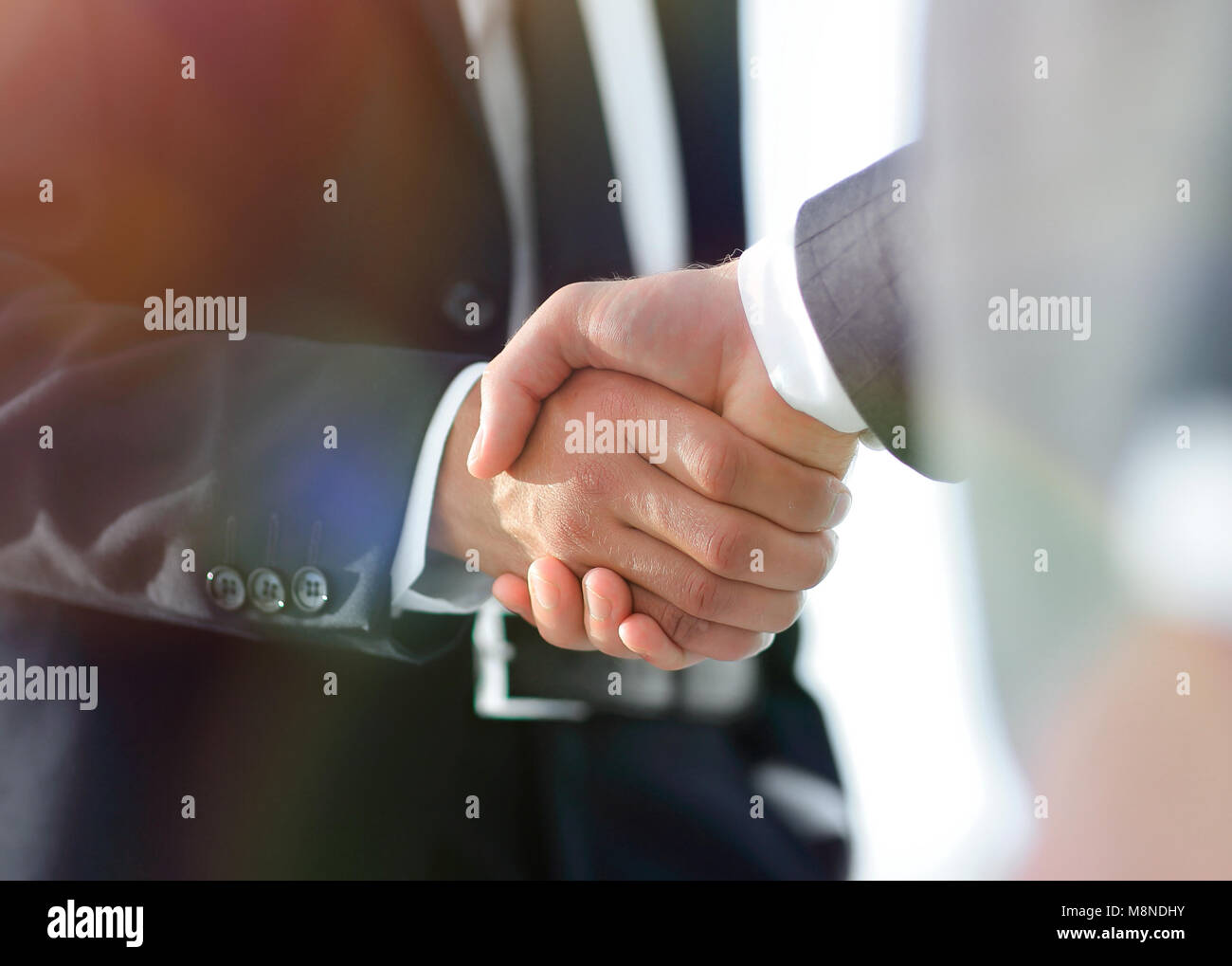 Business men giving a handshake. Business concept Stock Photo - Alamy