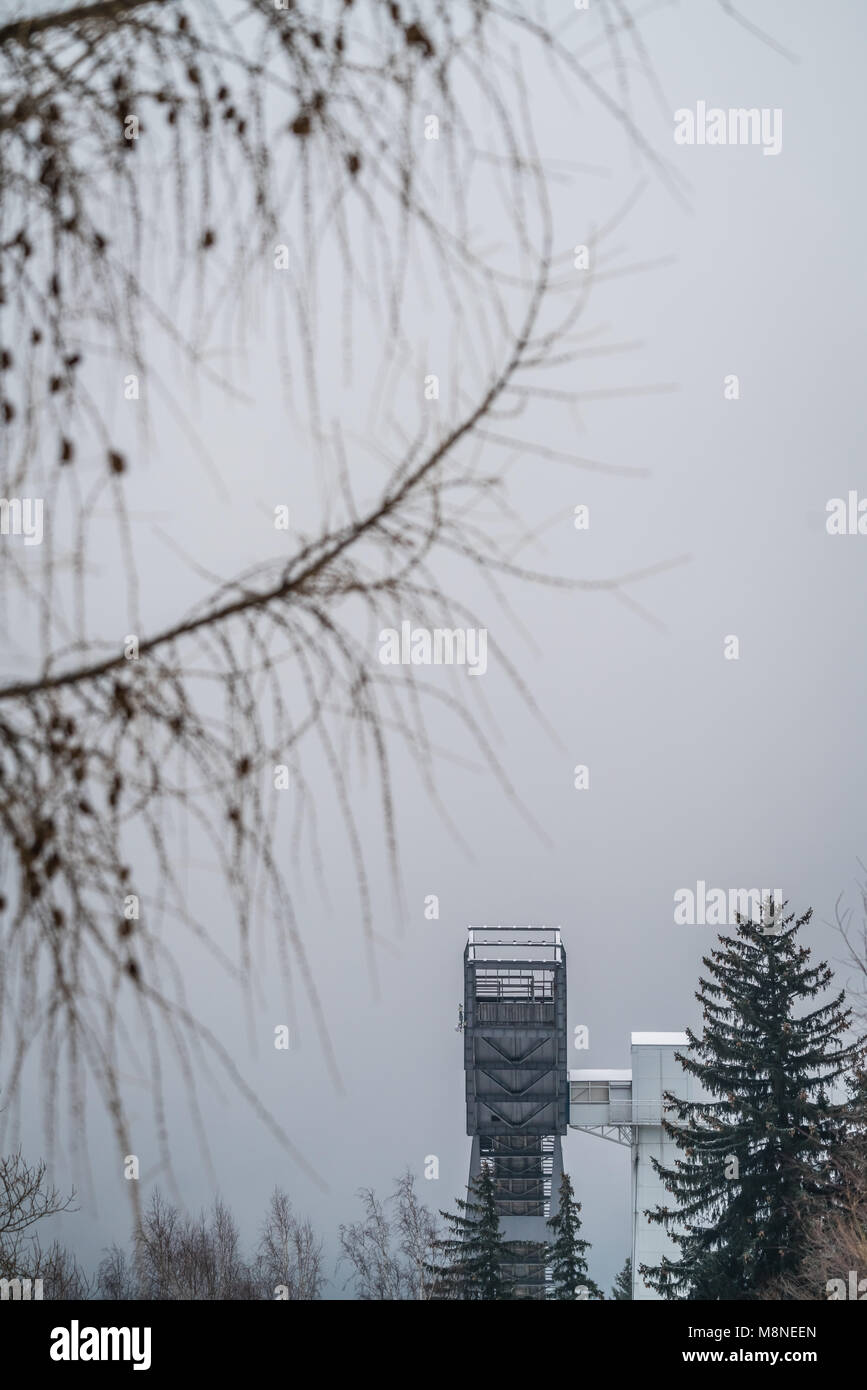 Orlinek ski jumping venue in Karpacz, polish winter resort, Poland ...