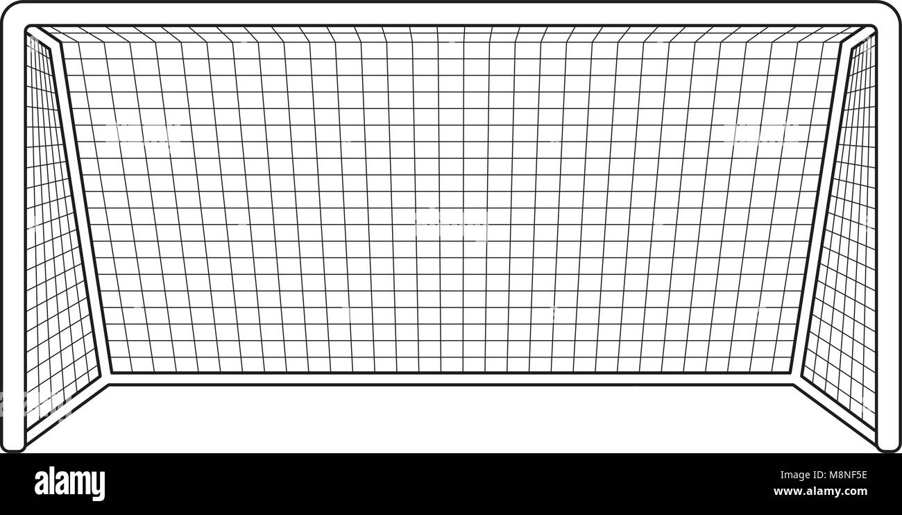 Soccer goal post icon Stock Vector Images - Alamy