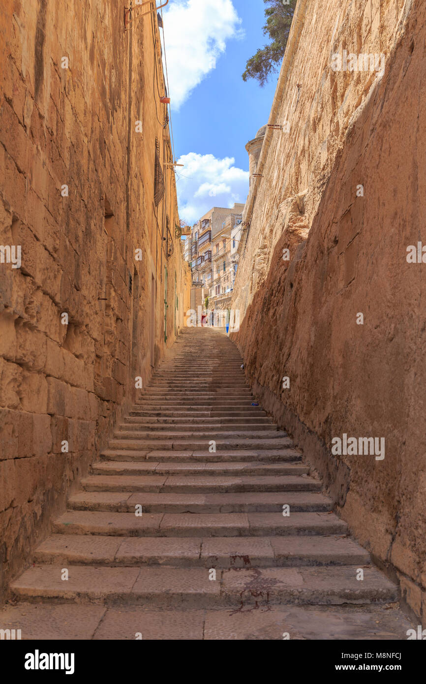 Valletta steps architecture hi-res stock photography and images - Alamy