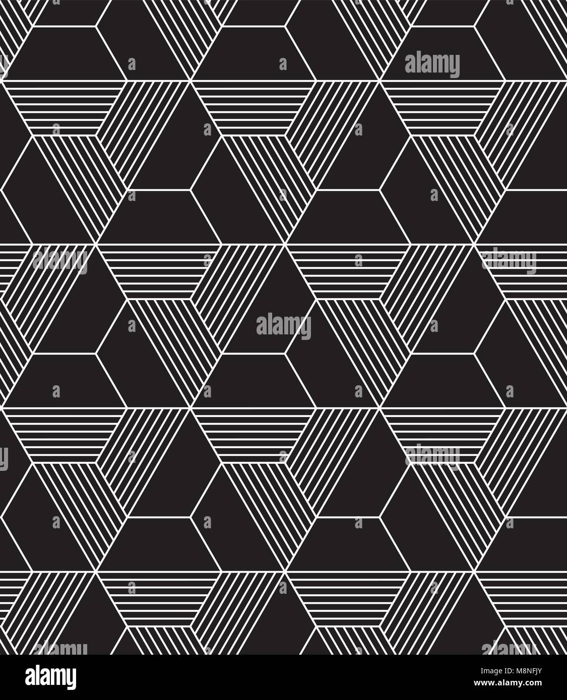 Vector abstract repeating classical background in black and whit Stock ...