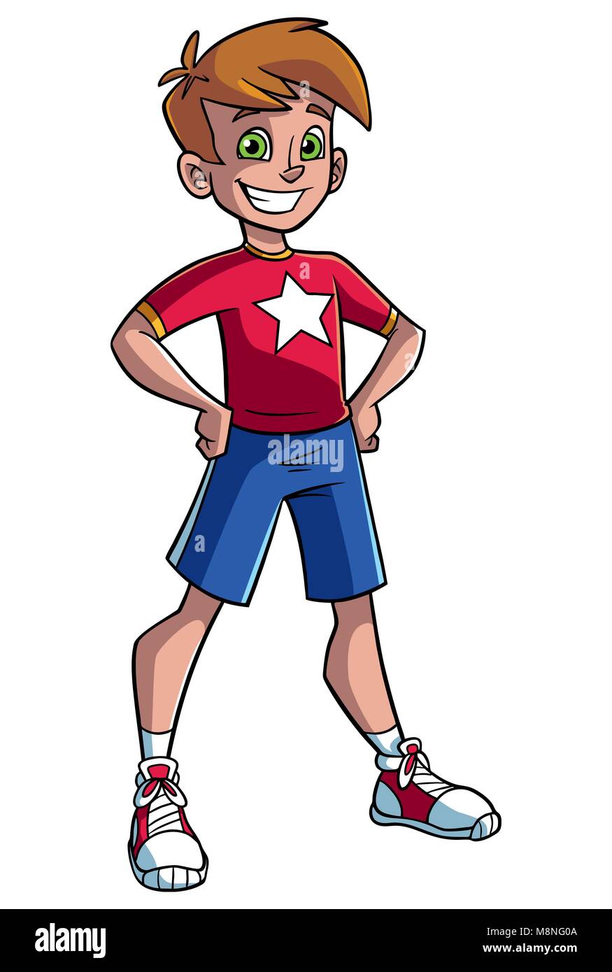 Little Boy Illustration Stock Vector Image & Art - Alamy