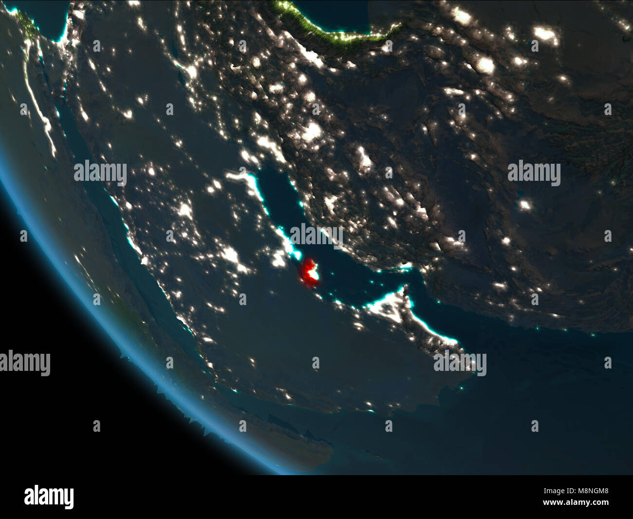 Qatar highly detailed 3d hi-res stock photography and images - Alamy