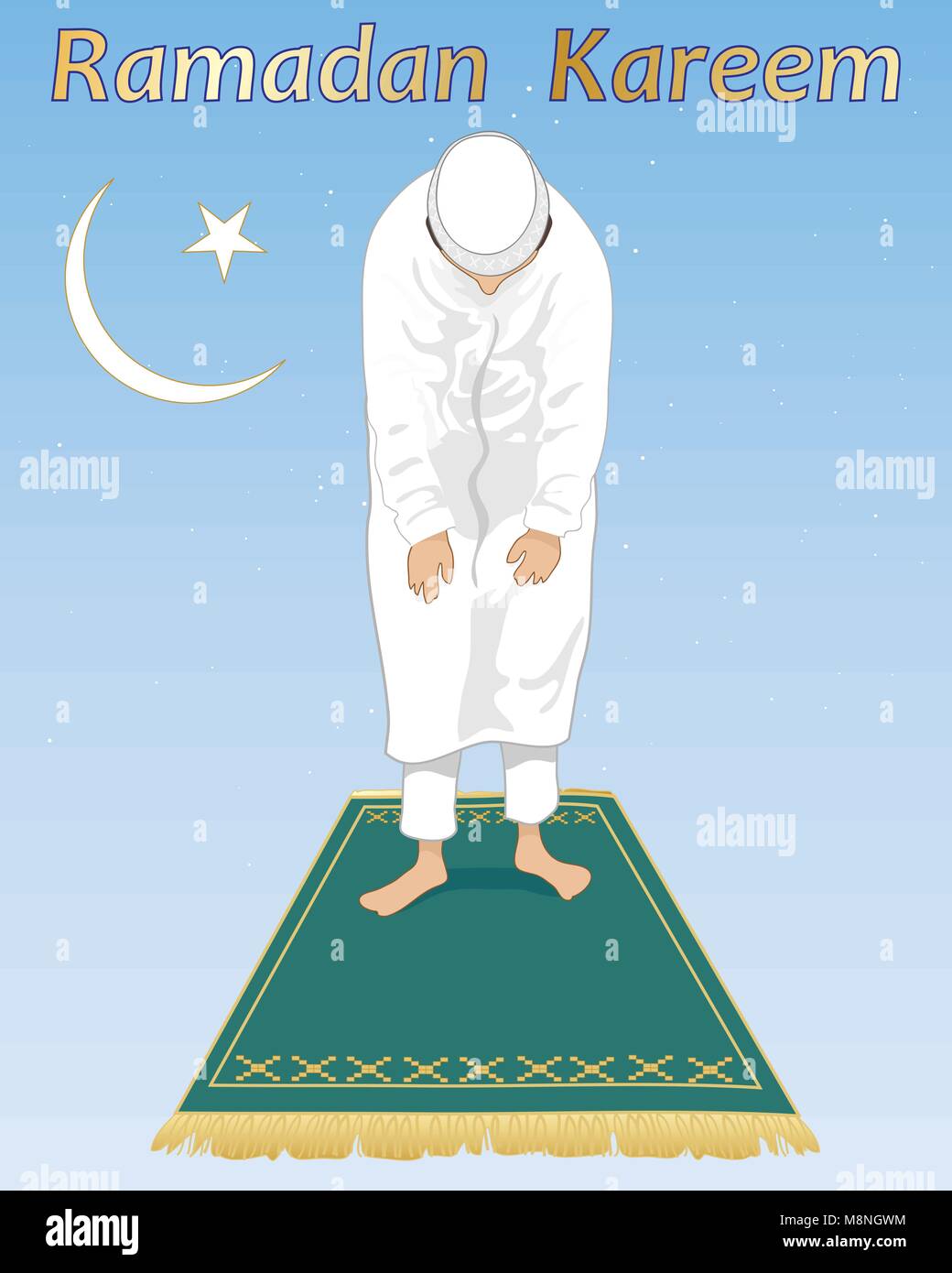 Muslim Devotee Stock Vector Images Alamy