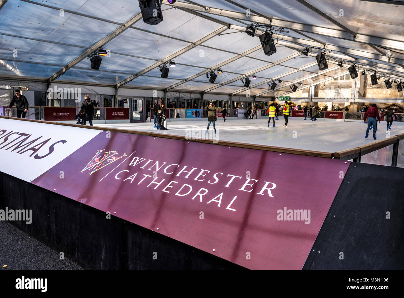 Winchester cathedral ice skating hi-res stock photography and images ...