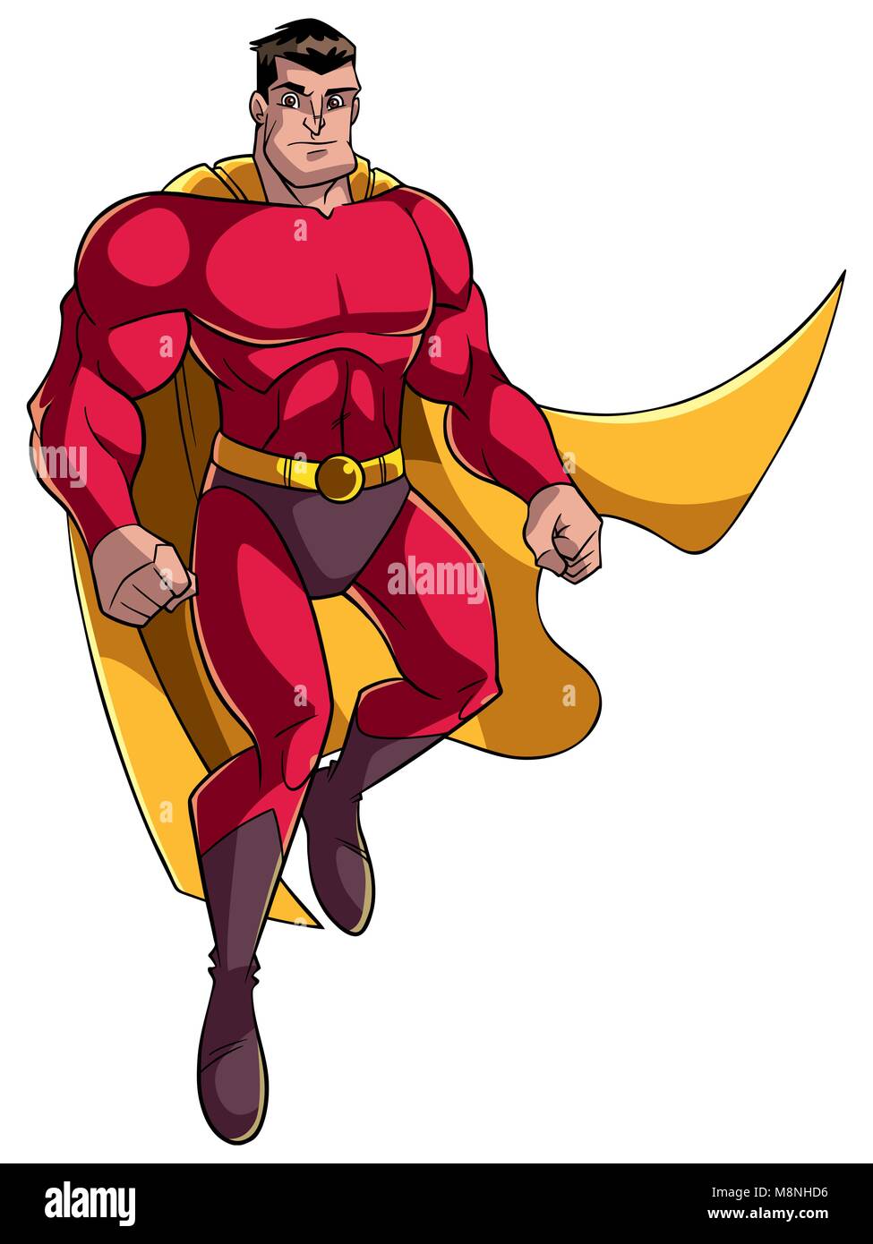 Superhero wearing costume cape Cut Out Stock Images & Pictures - Alamy