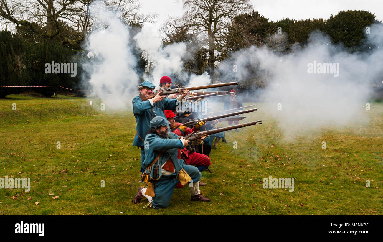 Sealed Knot - Earl Rivers Regiment of Foot, spring muster at Shaw House ...