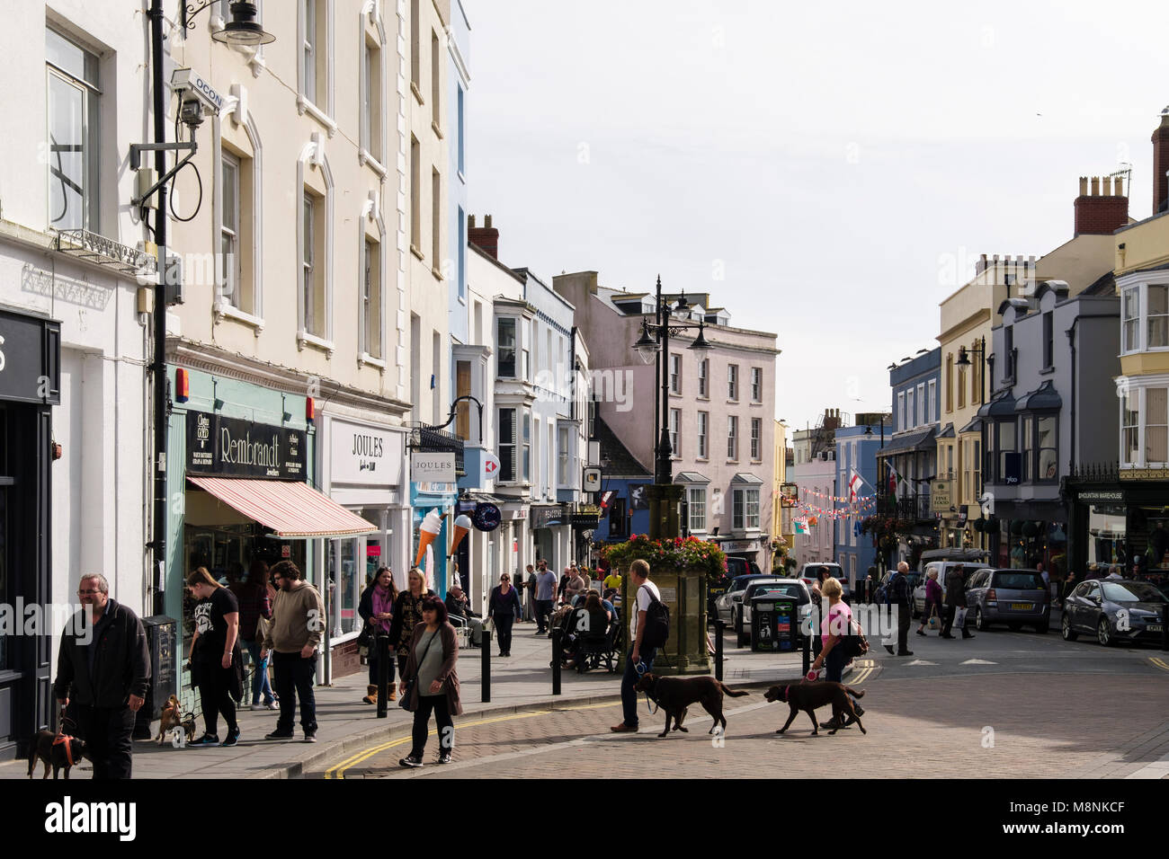 Tenby town centre hi-res stock photography and images - Alamy