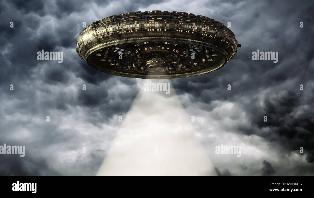 Unidentified flying object night hi-res stock photography and images ...