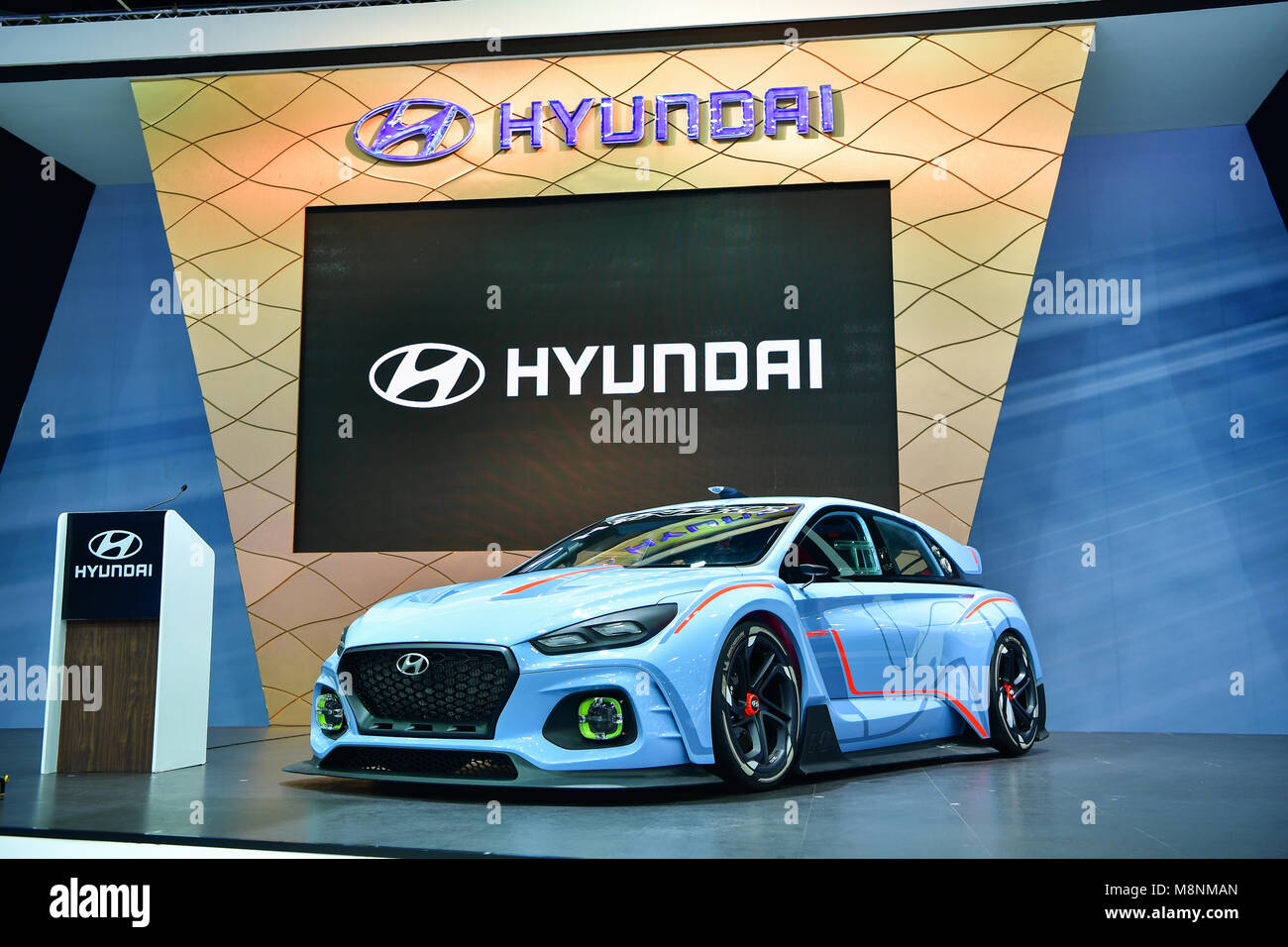 NONTHABURI - NOVEMBER 29 : Hyundai RN30 Concept car on display at ...