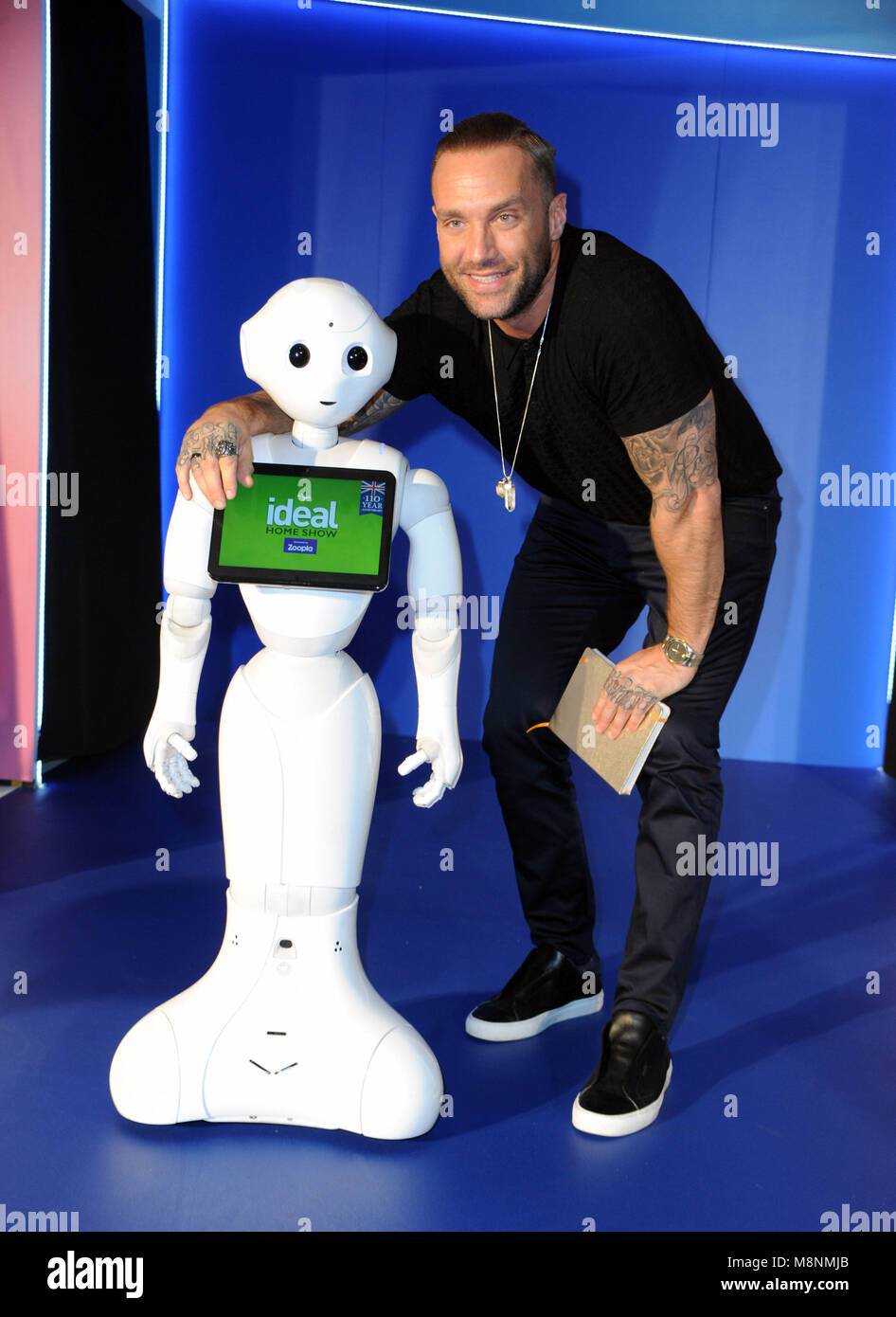 Callum Best at the The Ideal Home Show, London, UK - 17 Mar 2018 Stock ...