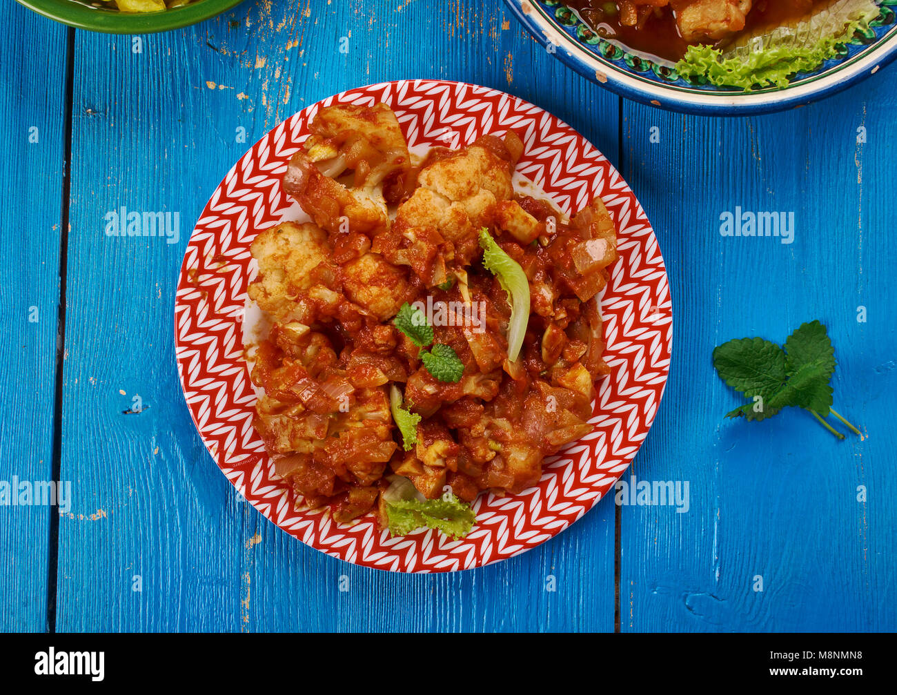 Indian cuisine . Cauliflower Tikka Masala , Traditional assorted India ...
