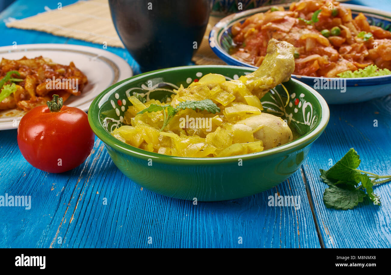 Indian cuisine . Punjabi lemon chicken, Traditional assorted India ...