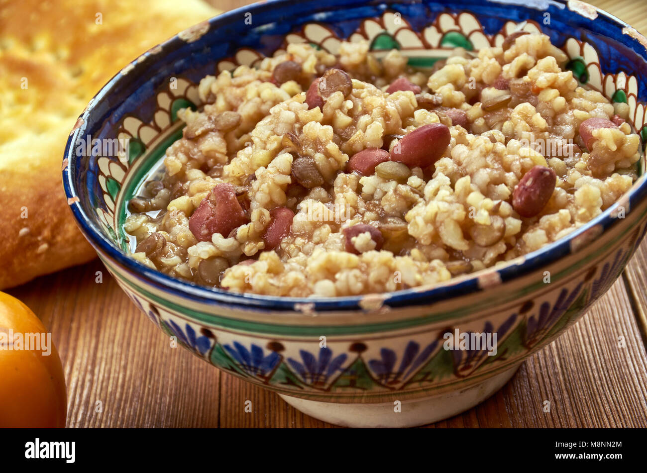 Tajik cuisine, kashk - soup from cereals and legumes, Traditional ...