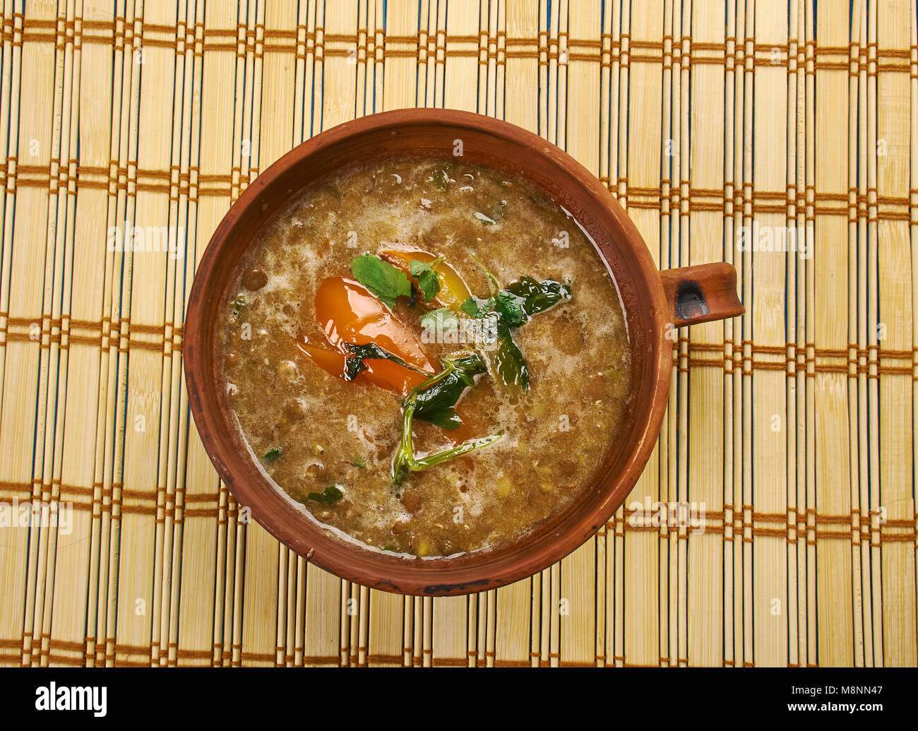 Dhaba Style Dal Fry , Indian Cuisine close uo Stock Photo - Alamy