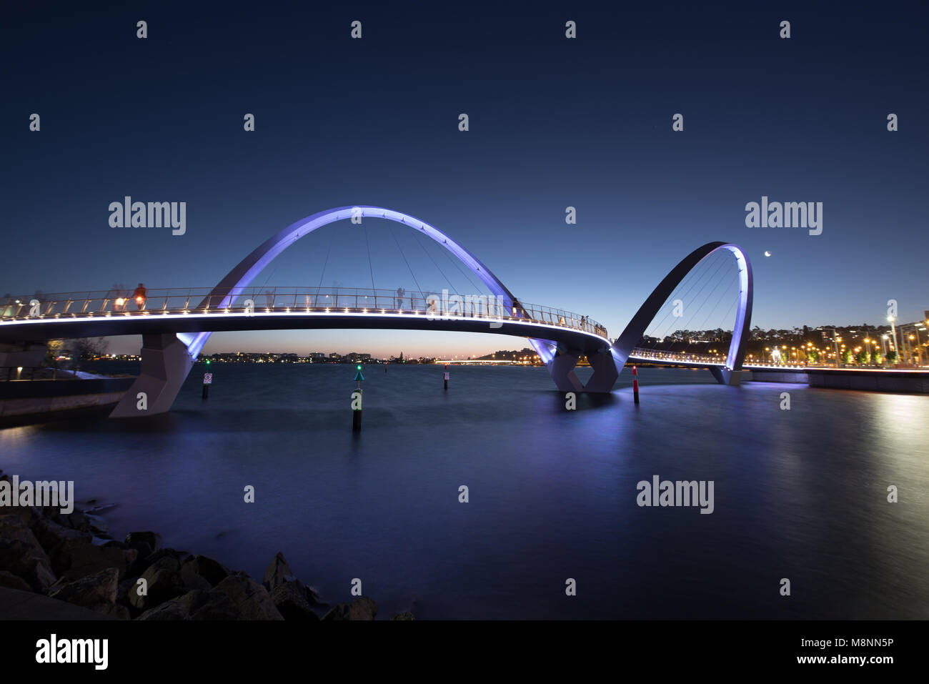 Elizabeth Quay Bridge Stock Photo - Alamy