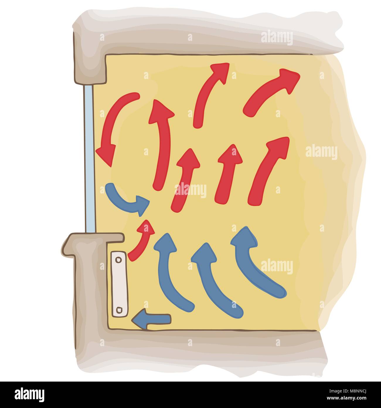 Climate control heater air Stock Vector Images - Alamy