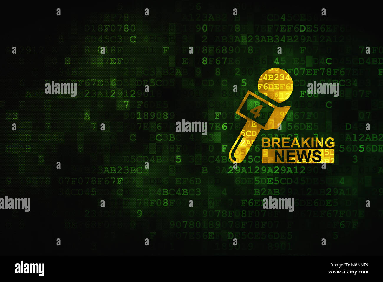 Breaking news green screen hi-res stock photography and images - Alamy