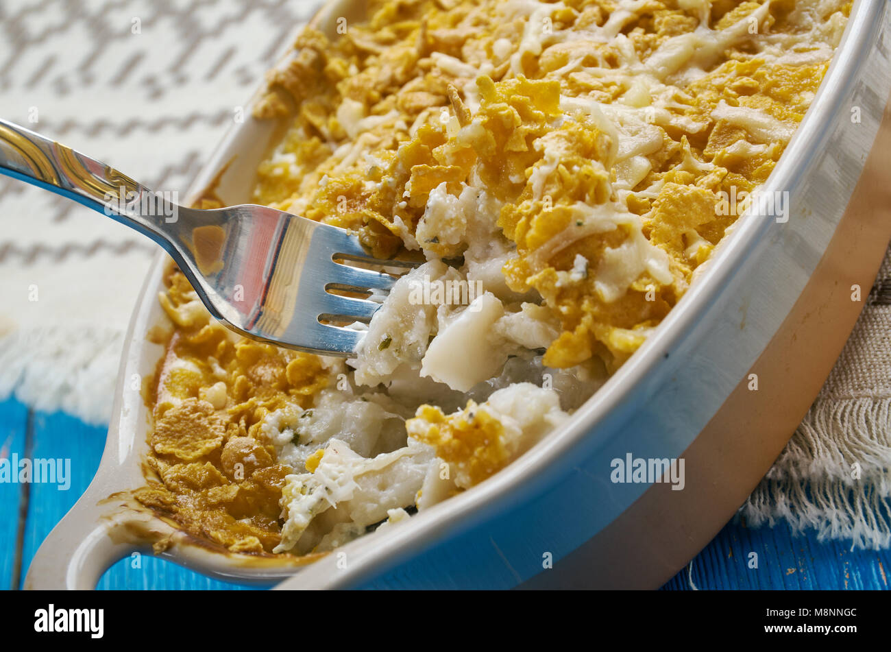 Cod Au Gratin - appetizer from New Foundland, Canada, Flaked cod is ...