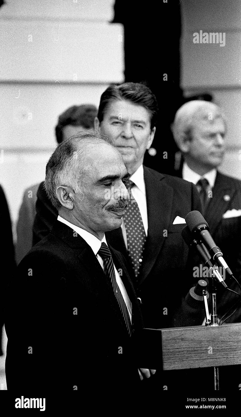 Washington, DC., USA, February 13, 1984 President Ronald Reagan with ...