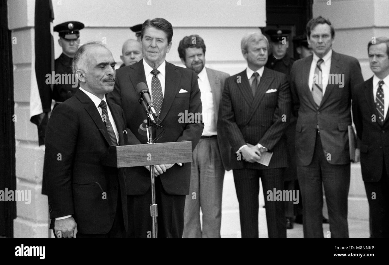 Washington, DC., USA, February 13, 1984 President Ronald Reagan with ...