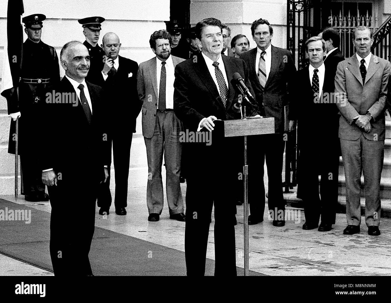 Washington, DC., USA, February 13, 1984 President Ronald Reagan with ...