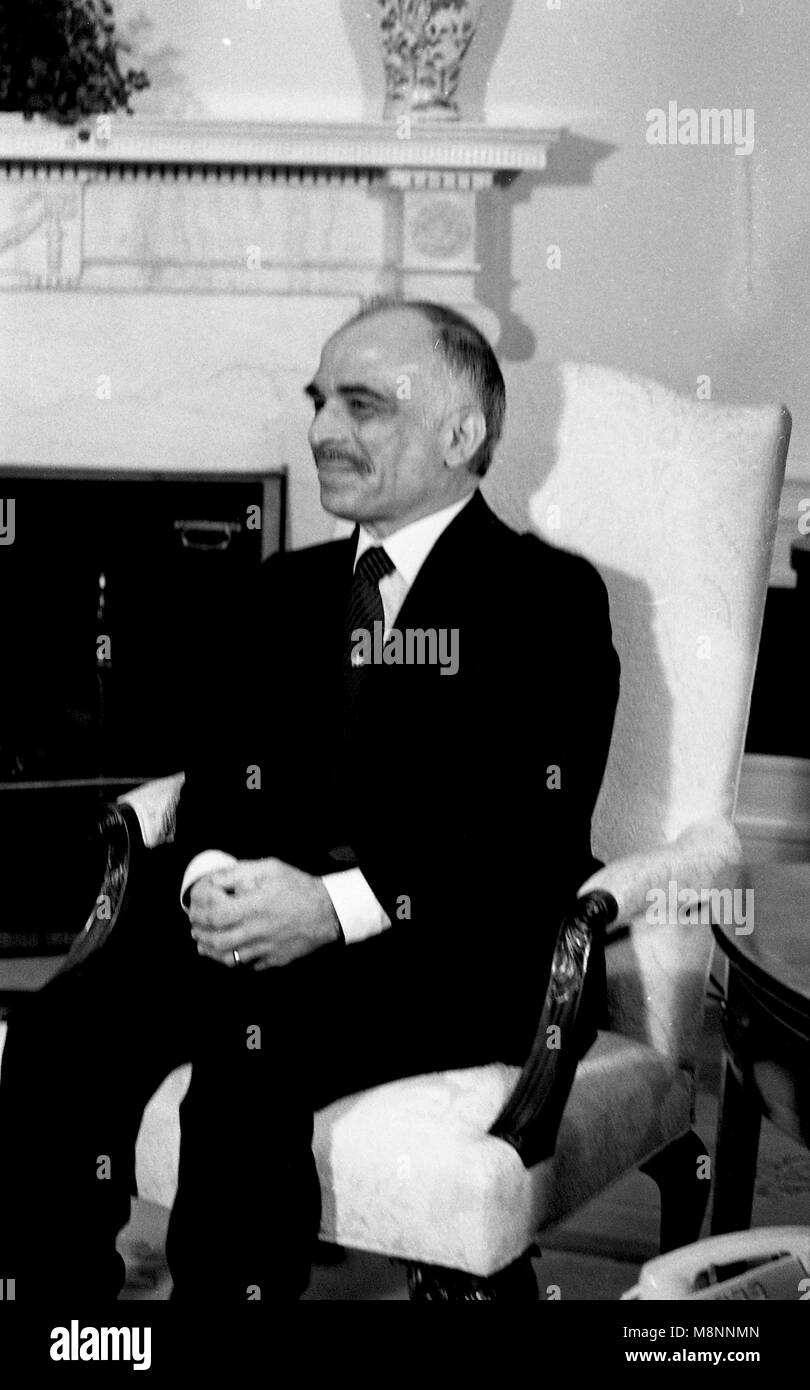 Washington, DC., USA, February 13, 1984 President Ronald Reagan meets ...