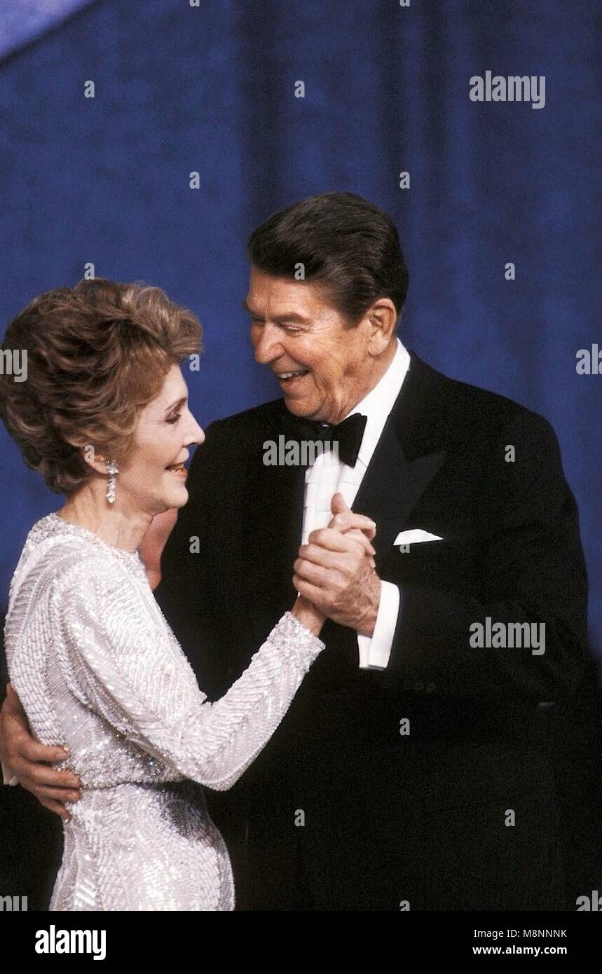 Washington DC, USA, January 20,1985 Newly re-elected President Ronald ...