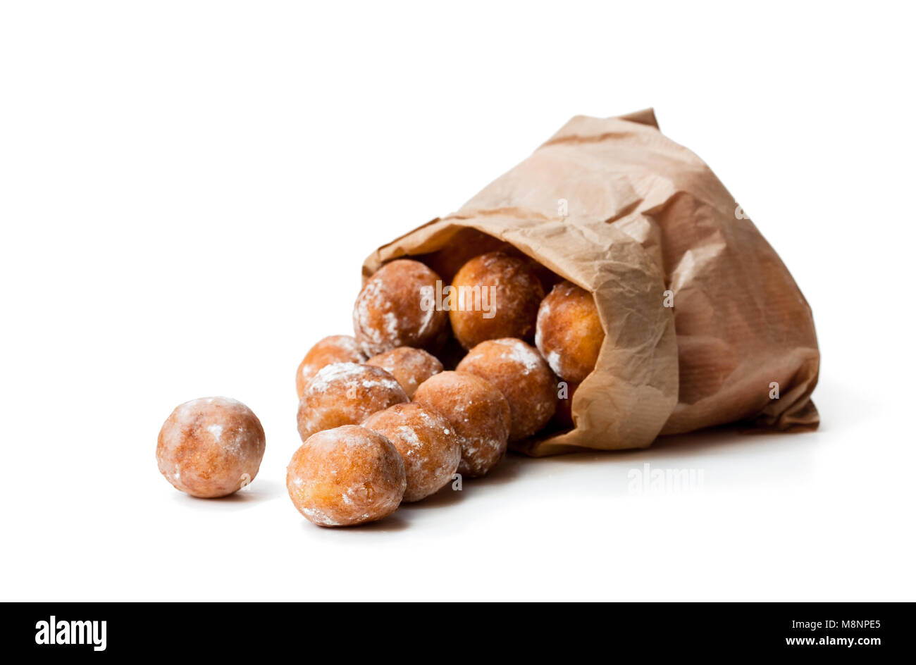 Fresh sweet mini doughnuts Cut Out Stock Images & Pictures - Alamy