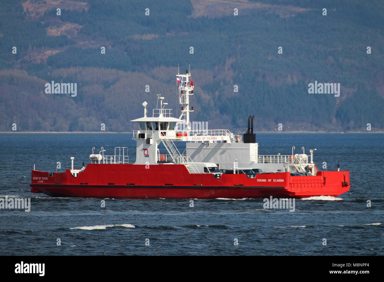 The car and passenger ferry MV Sound of Scarba, operated by Western ...