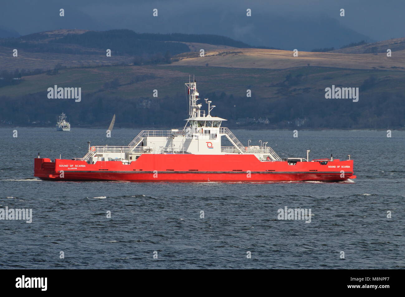 The car and passenger ferry MV Sound of Scarba, operated by Western ...