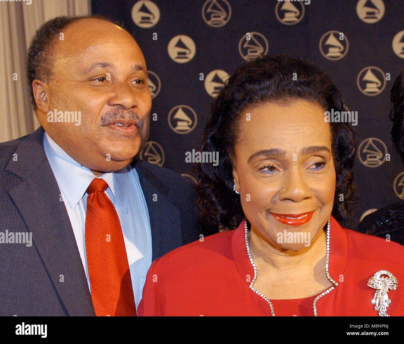 Corretta Scott King and Martin Luther King III at the NARAS / GRAMMY ...