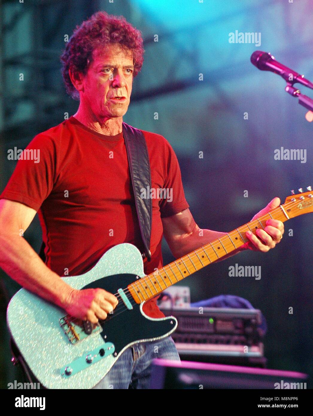 Lou Reed performs at Atlanta's Music Midtown Festival on June 10, 2005 ...