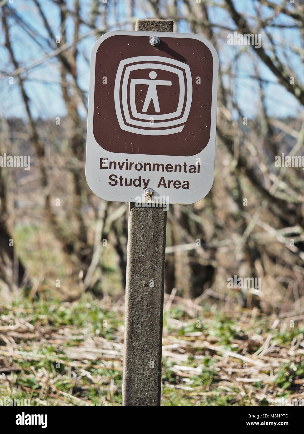 Environmental study area sign in Billy Frank Jr. Nisqually National ...
