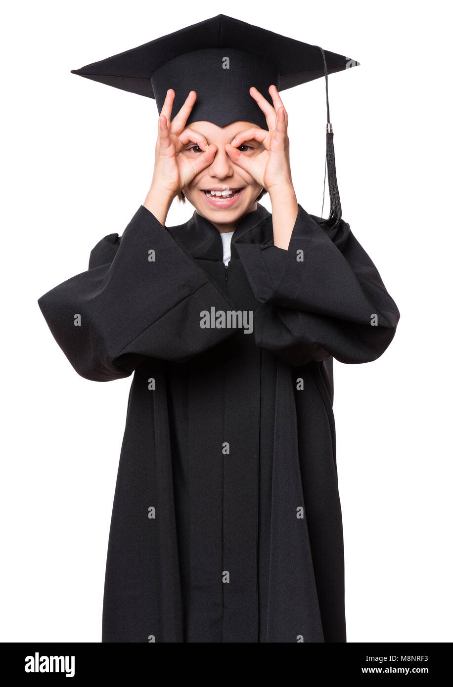 Graduate little girl student Stock Photo - Alamy