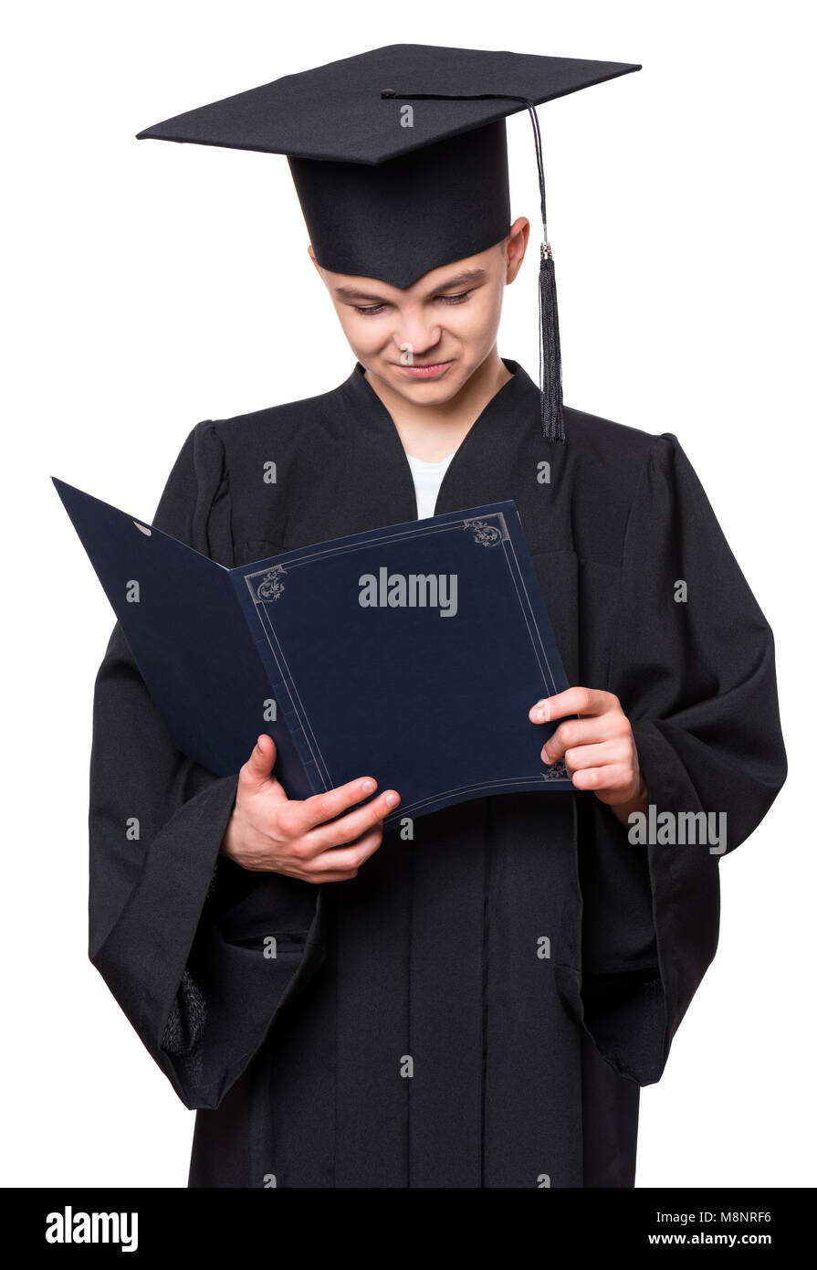 Graduate teen boy student Stock Photo - Alamy