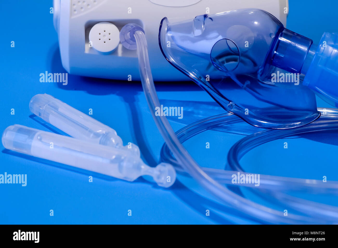 Medical nebulizer for the treatment of bronchitis Stock Photo - Alamy
