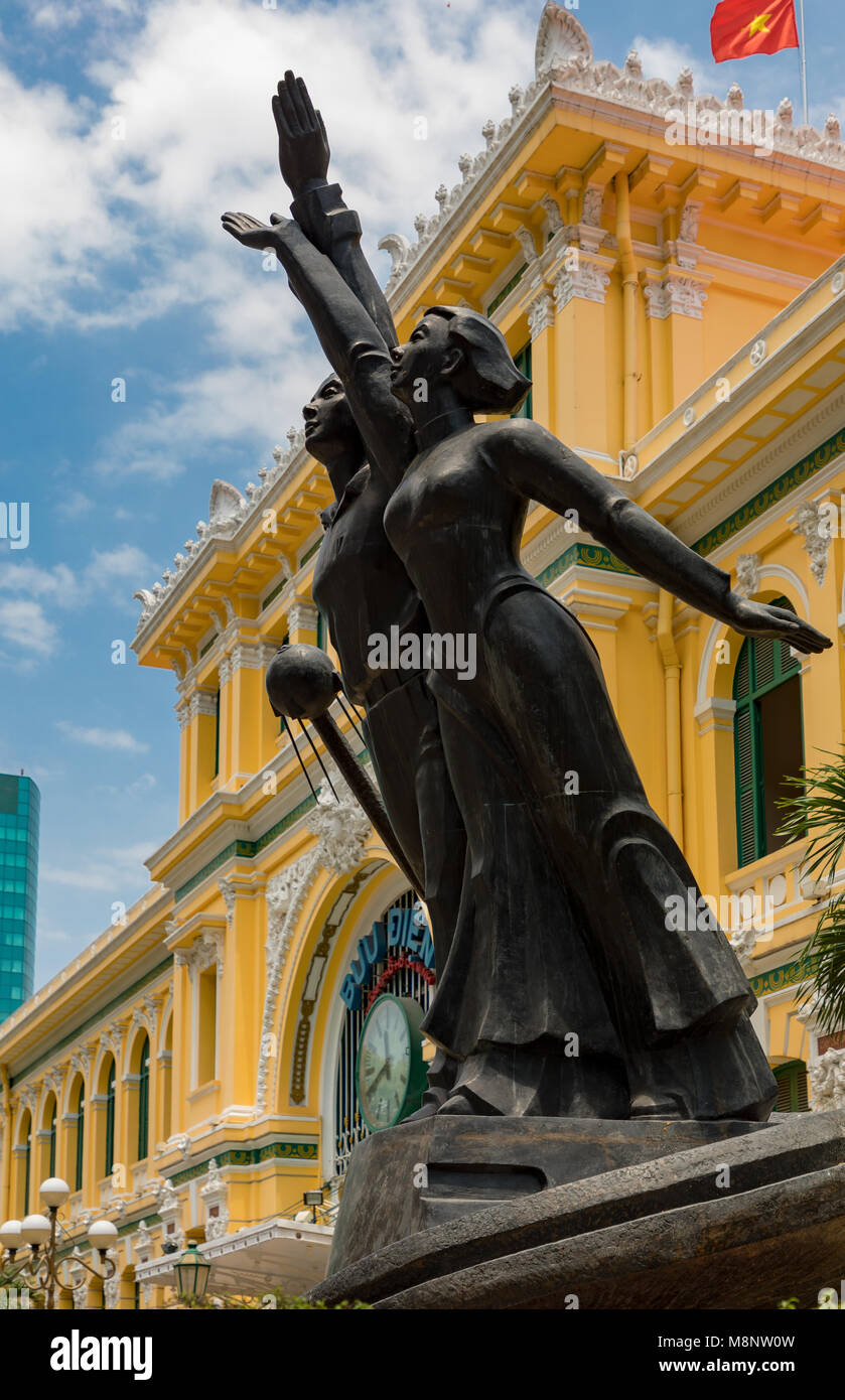 Ho Chi Minh City Vietnam March 19, 2018 The old, 19th century, Saigon ...