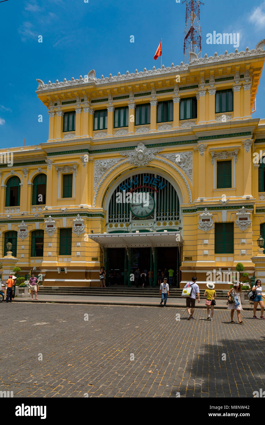 Ho Chi Minh City Vietnam March 19, 2018 The old, 19th century, Saigon ...
