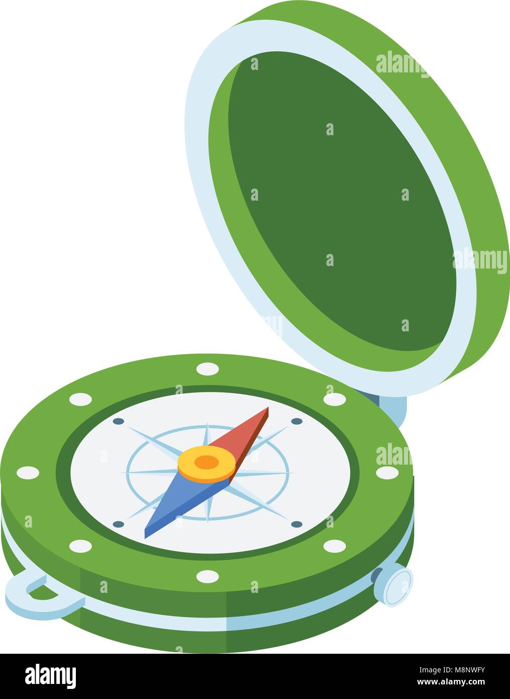 Vintage Isometric Compass Icon Stock Vector Image & Art - Alamy