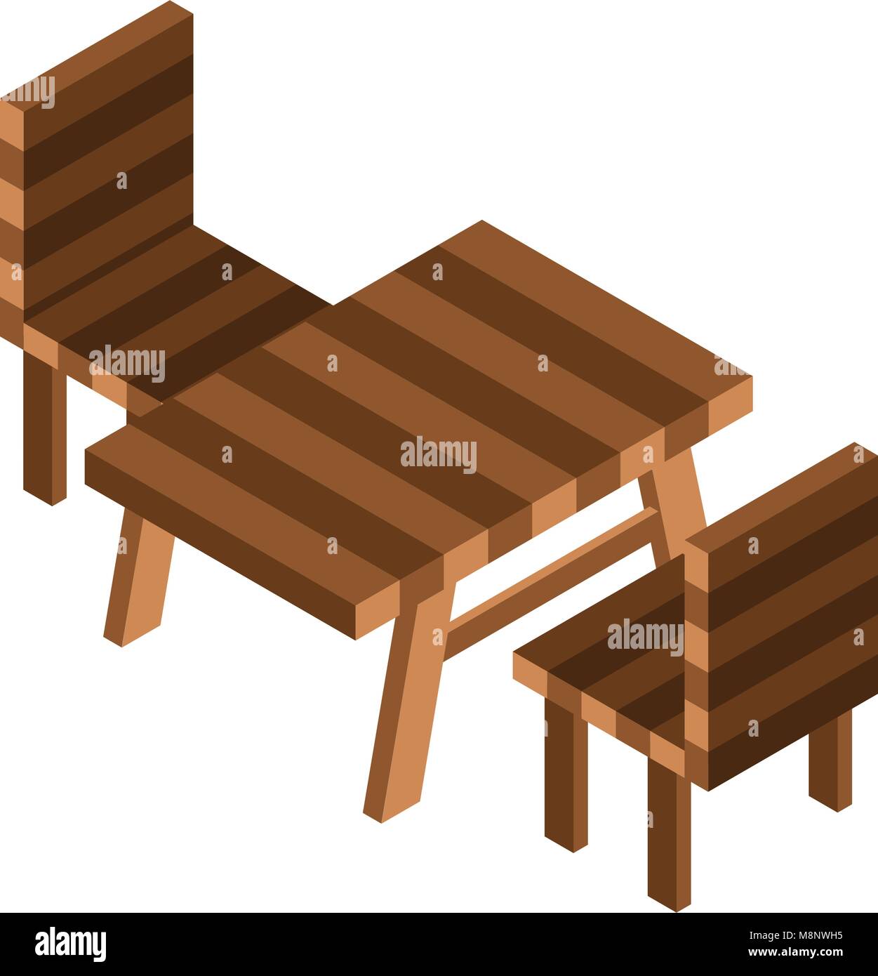 Camping and Picnic Table Isometric Icon Stock Vector Image & Art - Alamy