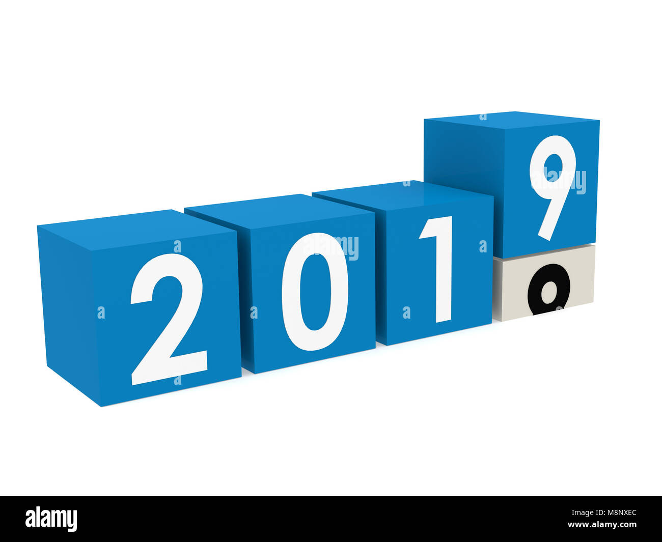 New year 2019 date Cut Out Stock Images & Pictures - Alamy