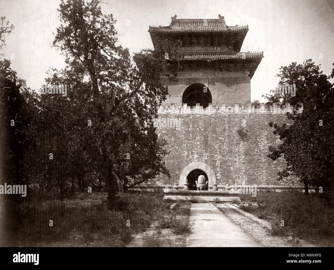 c.1880s China - Ming tombs - tomb of Yongle, the second Ming emperor ...